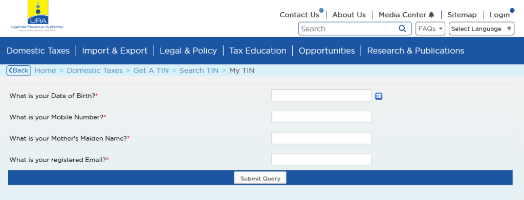 How To Perform URA TIN Search | Thekonsulthub.com