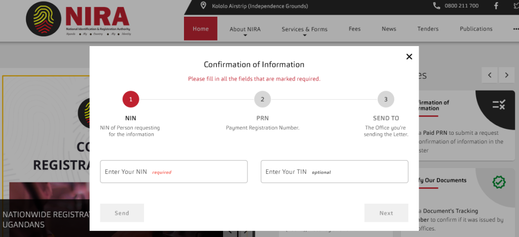 How To Get A NIRA Confirmation Letter Online | Thekonsulthub.com
